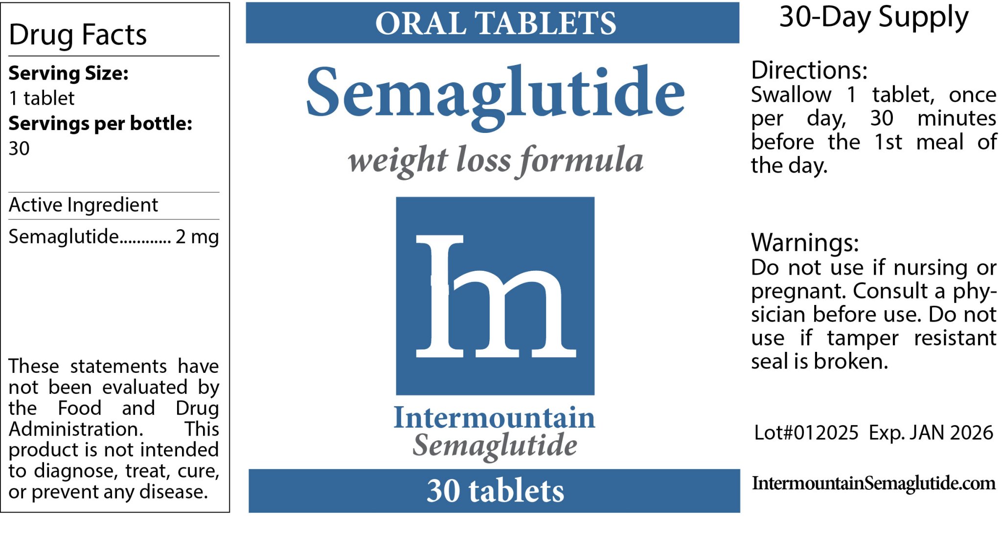 Semaglutide Tablets – Intermountain HCG